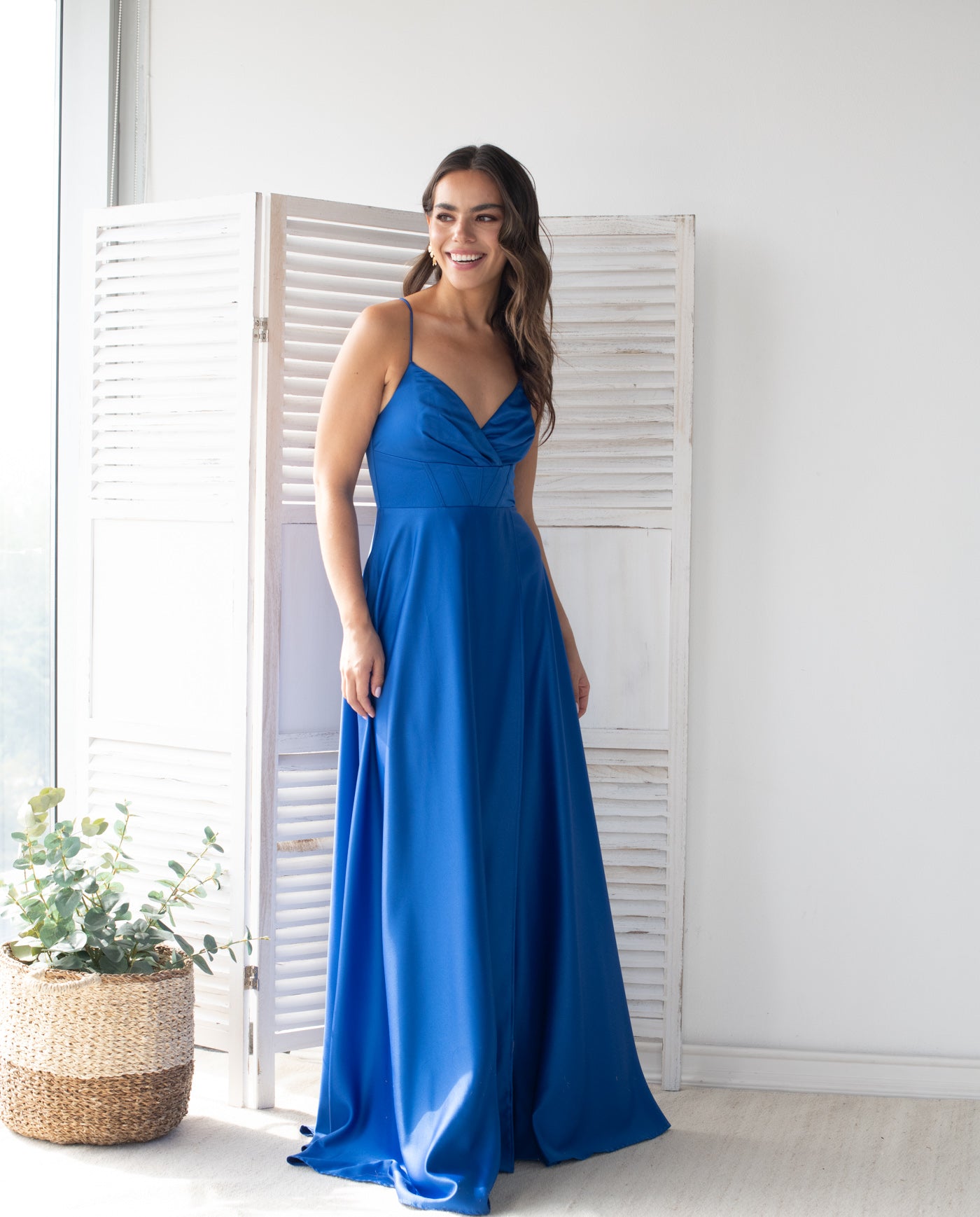 Vestido Largo de Fiesta Lara Azul Royal – MI PLACARD